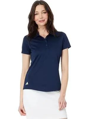 Adidas Performance Solid Short Sleeve Golf Polo Shirt Clothing Collegiate - Navy