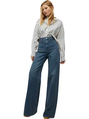 Veronica Beard Veronica Beard Taylor Wide-Leg Jean Thriller