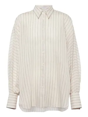 Brunello Cucinelli Cotton-blend Lamé Shirt - Multicoloured