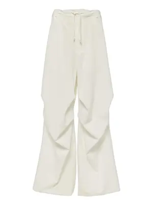 MAISON MARGIELA High-rise Wide-leg Twill Pants - White