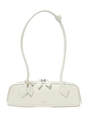 Alaïa Alaïa Le Teckel Small Leather Shoulder Bag White