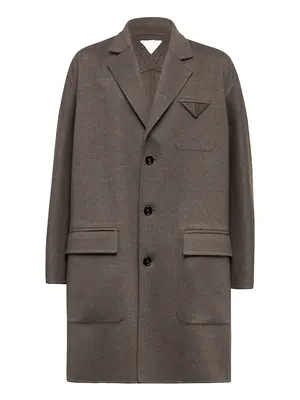 Bottega Veneta Wool And Cashmere Overcoat - Grey