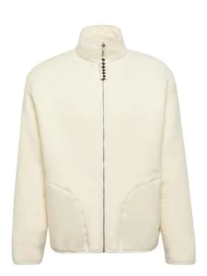 JIL SANDER Cotton Fleece Zip-up Jacket - Beige