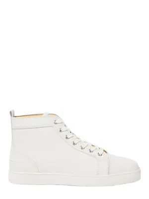 CHRISTIAN LOUBOUTIN Christian Louboutin Louis Leather High-Top Sneakers White