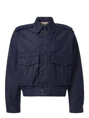 Dries Van Noten Indigo Denim Jacket - Blue