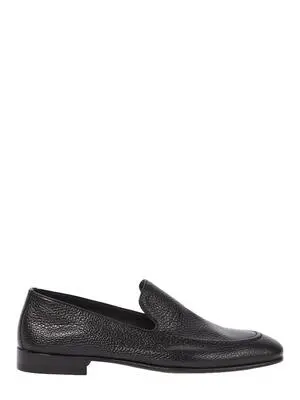 Manolo Blahnik Manolo Blahnik Truro Leather Loafers Black