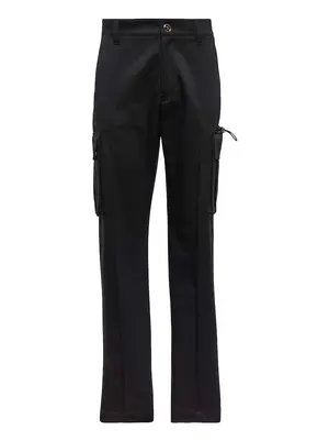 Versace Cotton Gabardine Cargo Pants - Black