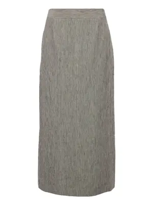 Tove Romilie Linen Maxi Skirt - Grey