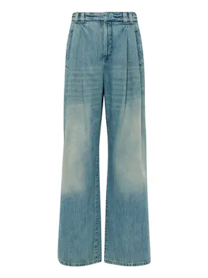 Brunello Cucinelli High-rise Wide-leg Jeans - Blue