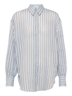 Brunello Cucinelli Cotton-blend Lamé Shirt - Multicoloured