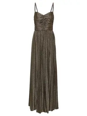 Dolce & Gabbana Ruched Gown - Metallic