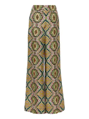 Etro Printed Wide-leg Pants - Multicoloured