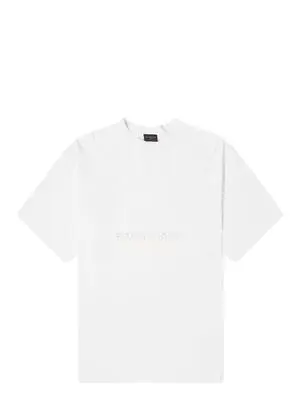 Balenciaga Surf Logo T-shirt - White/light Blue