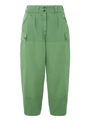 TOM FORD Tapered Stretch-cotton Twill Cargo Pants - Green