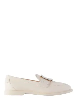 ROGER VIVIER Summer Leather Loafers - White