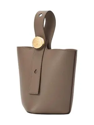 LOEWE Loewe Mini Leather Pebble Bucket Bag