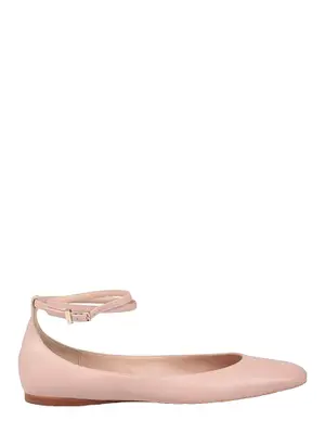 Giorgio Armani Light Leather Ballet Flats - Pink