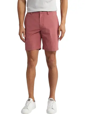 Travis Mathew TravisMathew Open To Close Tech Chino Shorts Heather Roan Rouge