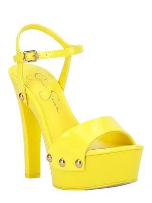Jessica Simpson Calenta Platform Sandal - Bright Yellow