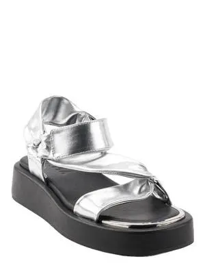 Dkny Platform Sandal - Silver