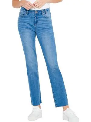 NIC+ZOE High-rise Straight Leg Ankle Jeans - Horizon