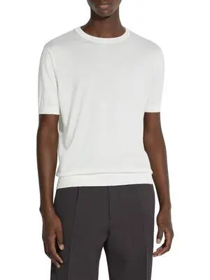 ZEGNA Short Sleeve Premium Cotton T-shirt