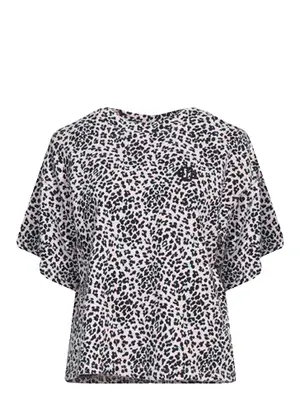 Maje Leopard-print T-shirt - Pink