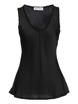 BRAND UNIQUE Viscose Satin Top - Black