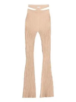 ANDREĀDAMO ANDREĀDAMO Knit Slim-Leg Pants Beige