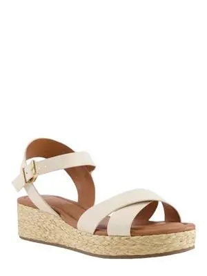 Dune London Dune London Linnie Platform Wedge Sandal Ecru