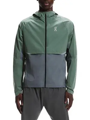 On Core Hooded Packable Running Jacket - Olive/rock