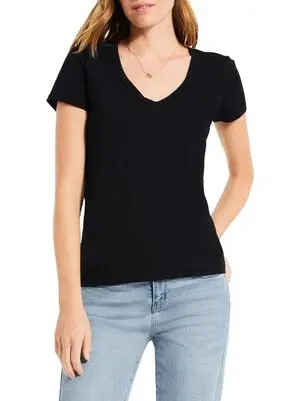 NIC+ZOE Cotton Blend T-shirt - Black Onyx