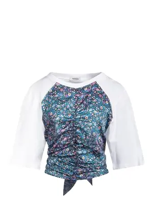 Sandro Floral Print Top - White