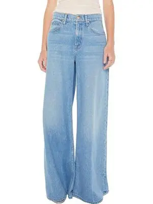 MOTHER The Slung Sugar Cone Sneak Wide Leg Jeans - All You Can Eat