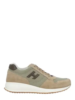 Hogan Leather Sneakers Sand