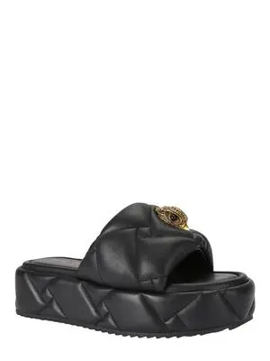 Kurt Geiger Kensington Puff Platform Slide Sandal - Black