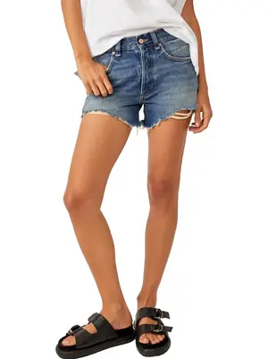 Free People Now Or Never Denim Shorts Westend