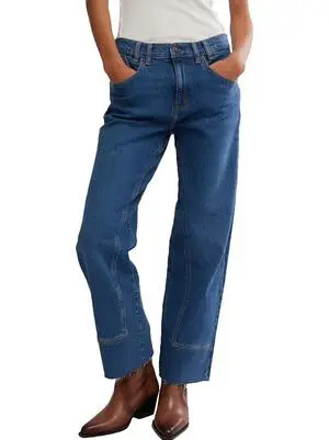 Free People We The Free Risk Taker Straight Leg Jeans - Be Bold