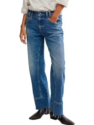 Free People We The Free Risk Taker Straight Leg Jeans - Chance