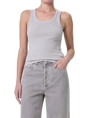 AGOLDE AGOLDE Poppy Rib Tank Flake