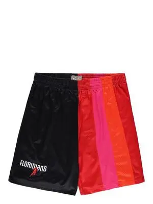 Mitchell & Ness Miami Heat Hardwood Classics Split Swingman Shorts - Black