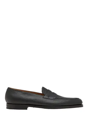 John Lobb Lopez Leather Penny Loafers - Black