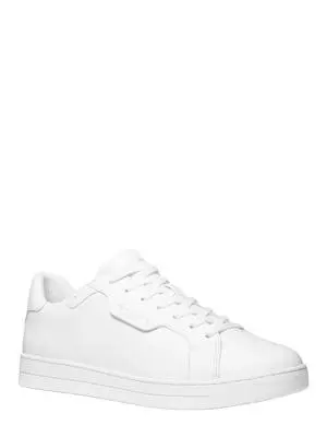 Michael Kors Keating Leather Low Top Sneakers - White