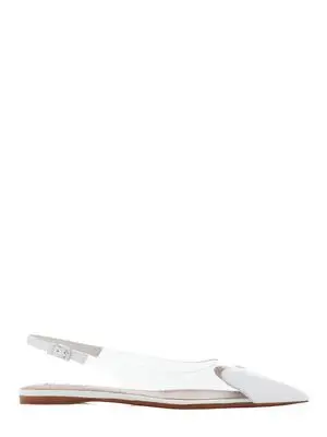 Alaïa Le Coeur PVC Slingback Flats White