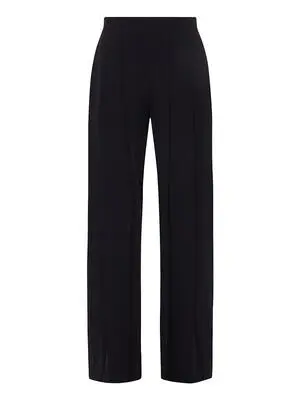 L'Agence Nova Mid-rise Wide-leg Pants - Black