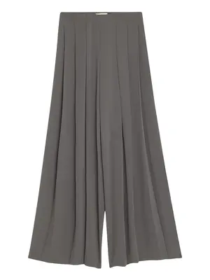L'Agence L'Agence Nova Mid-Rise Wide-Leg Pants Dark Shadow