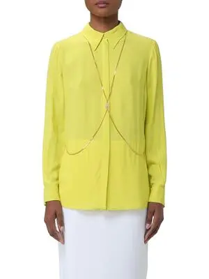 Elisabetta Franchi Shirt With Gold-tone Buckle Detail - Yellow