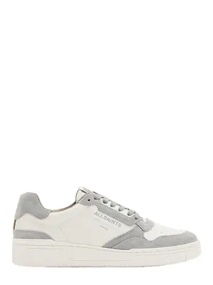ALLSAINTS Regan Lace-Up Low Top Sneakers White/grey
