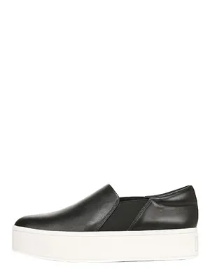 Vince Warren Leather Sneakers - Black
