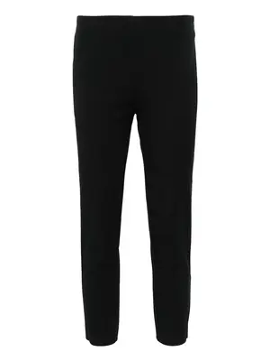 Ralph Lauren Dart-detail Cropped Trousers - Black